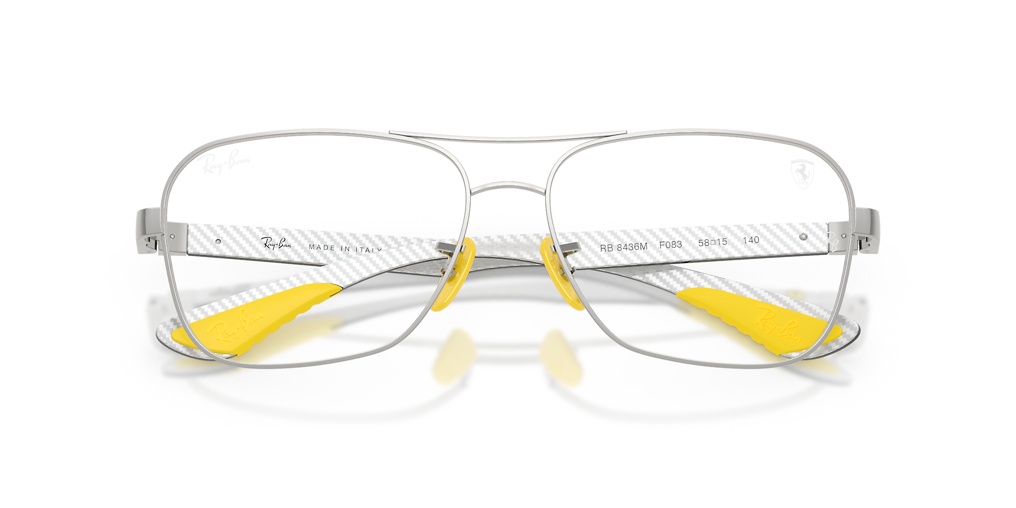 Ray-Ban RB8436M Optics Scuderia Ferrari Collection Glasses with Silver ...